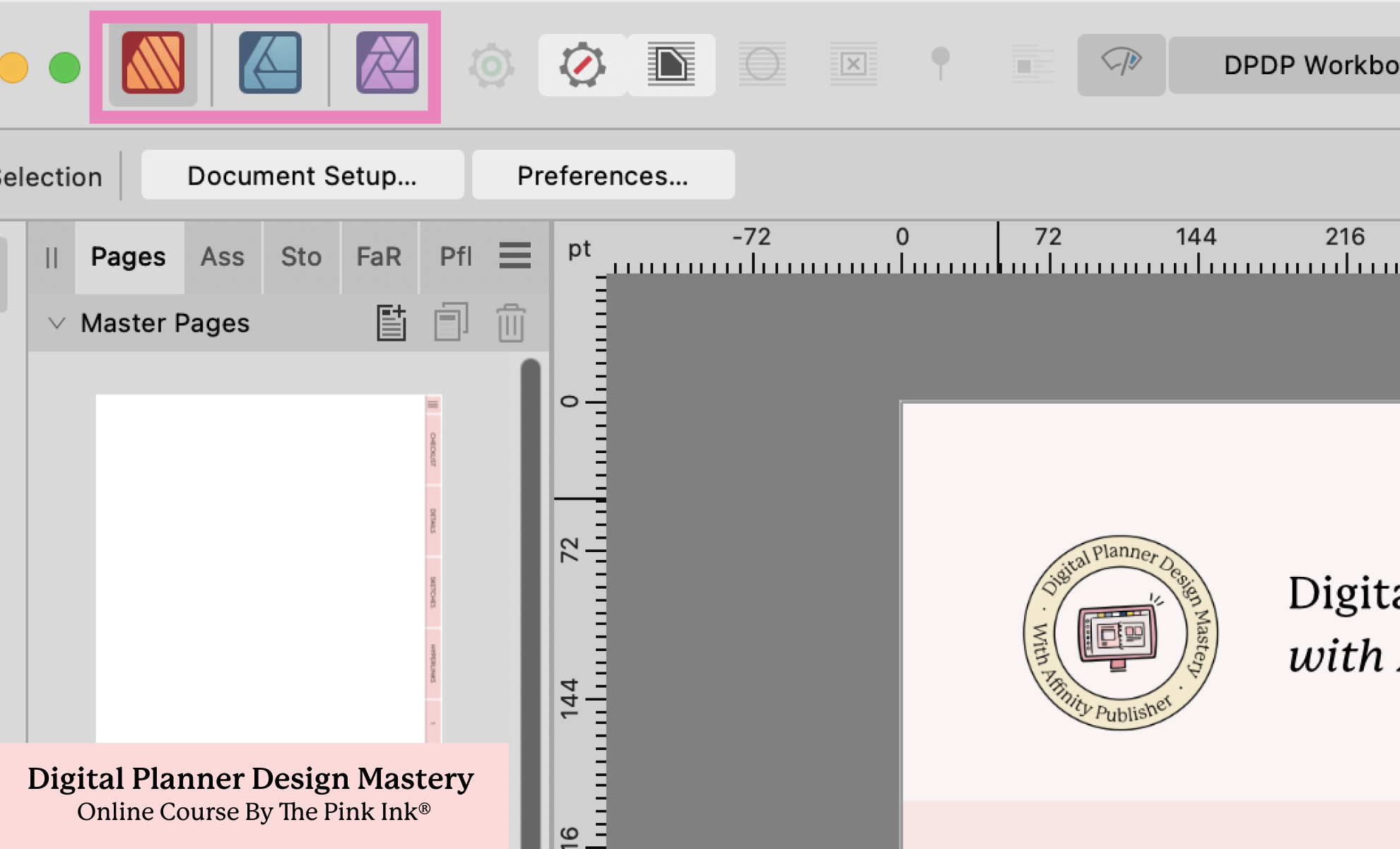 Use Affinity Publisher to Create Digital Planners — The Pink Ink