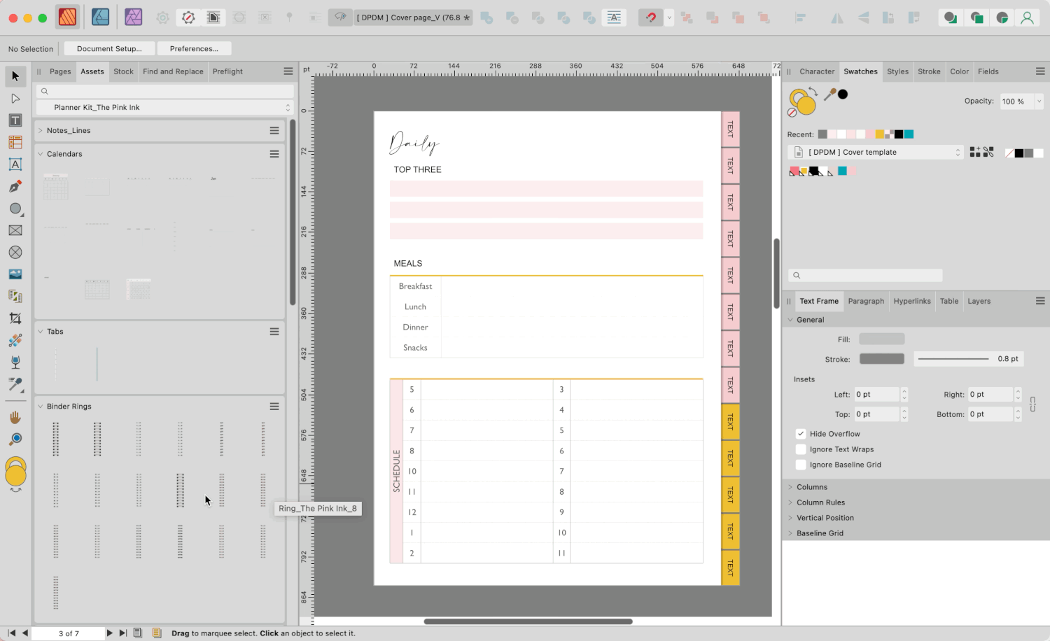 Use Affinity Publisher to Create Digital Planners — The Pink Ink