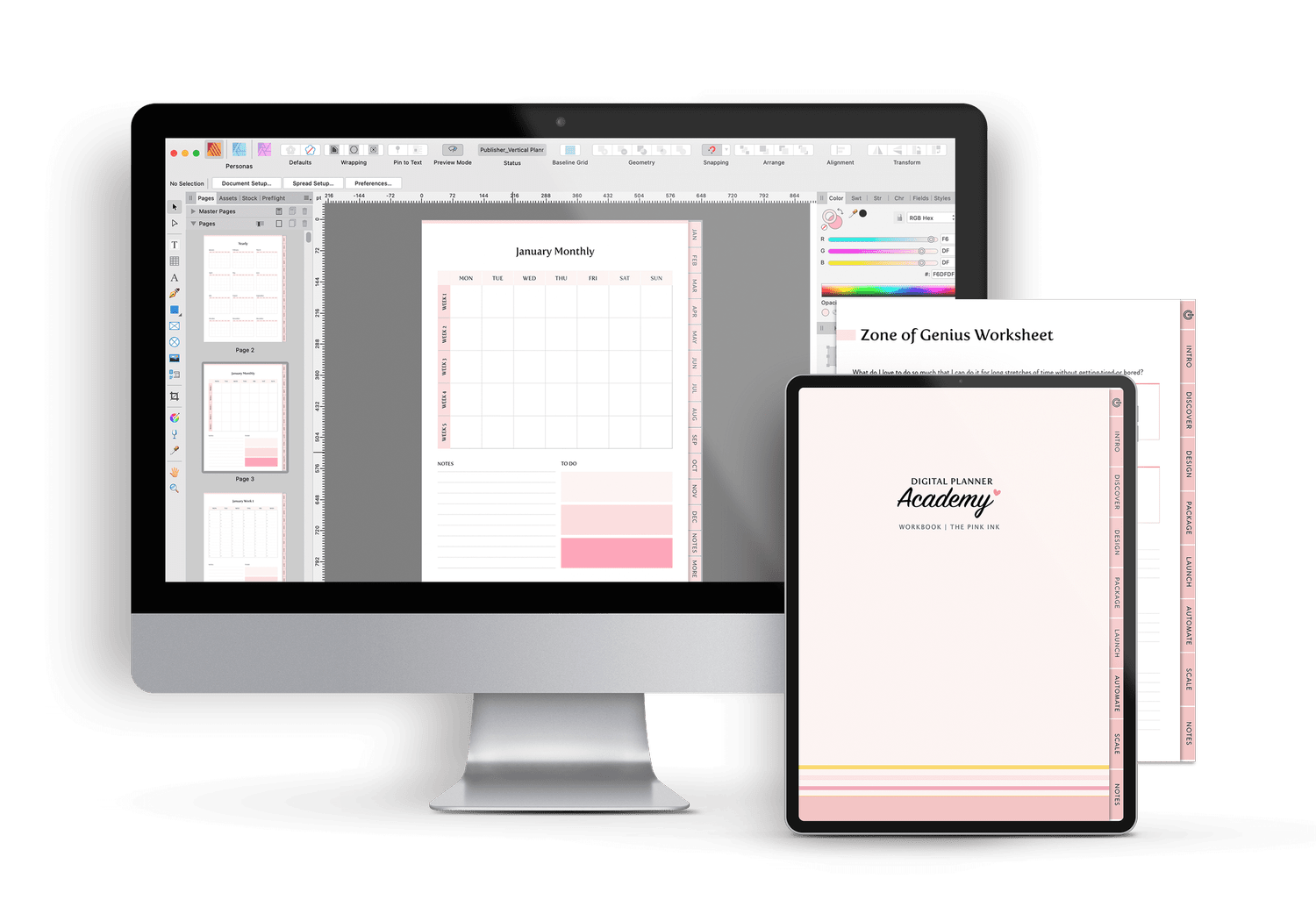 Digital Planners From Scratch or Using Templates — The Pink Ink