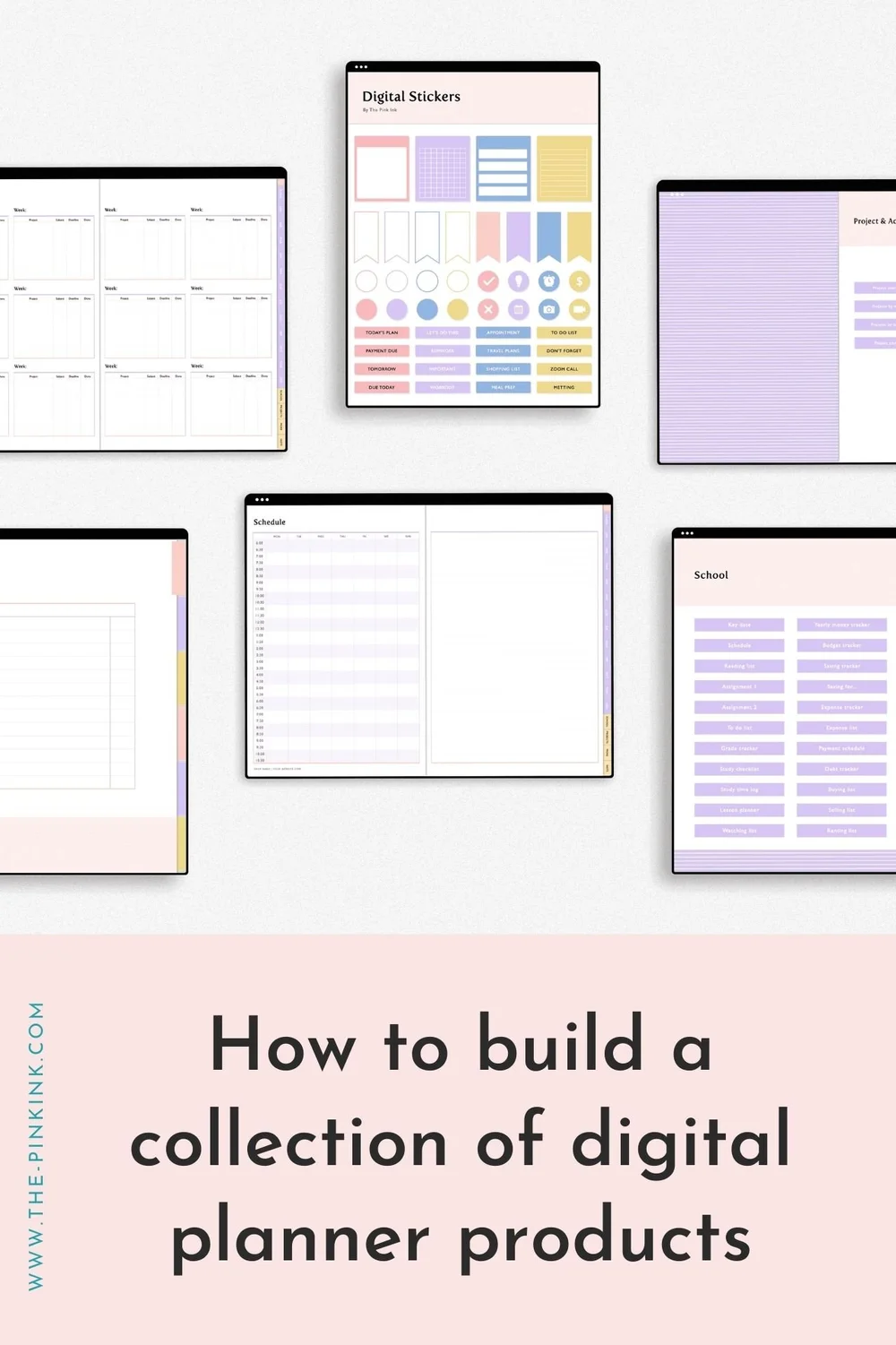 How to Build Collection of Planner Products — The Pink Ink