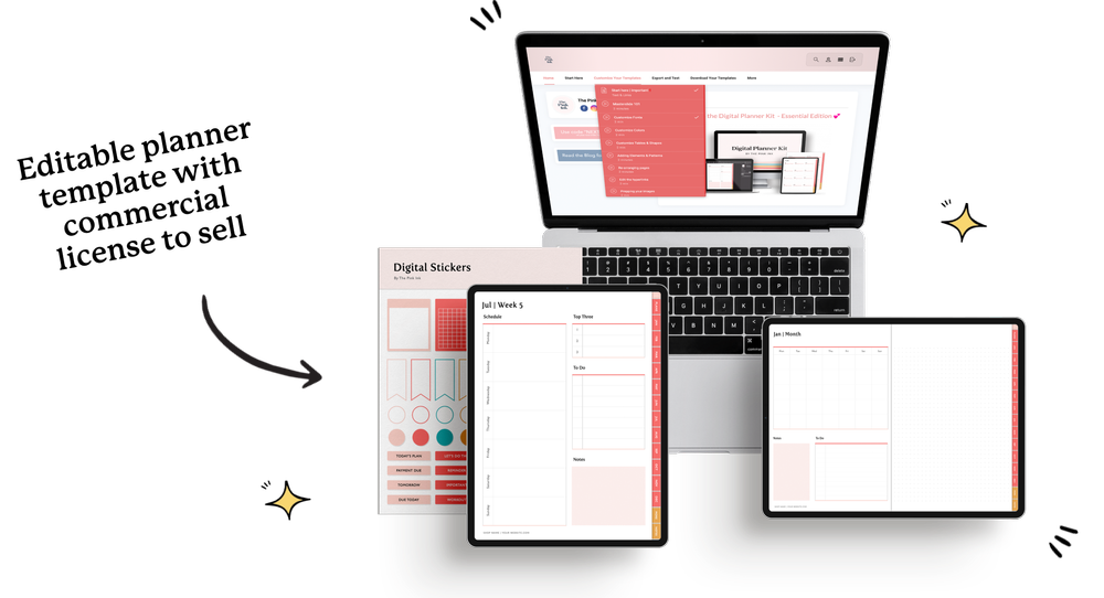 5 Tips to Create Digital Products in Apple Keynote — The Pink Ink