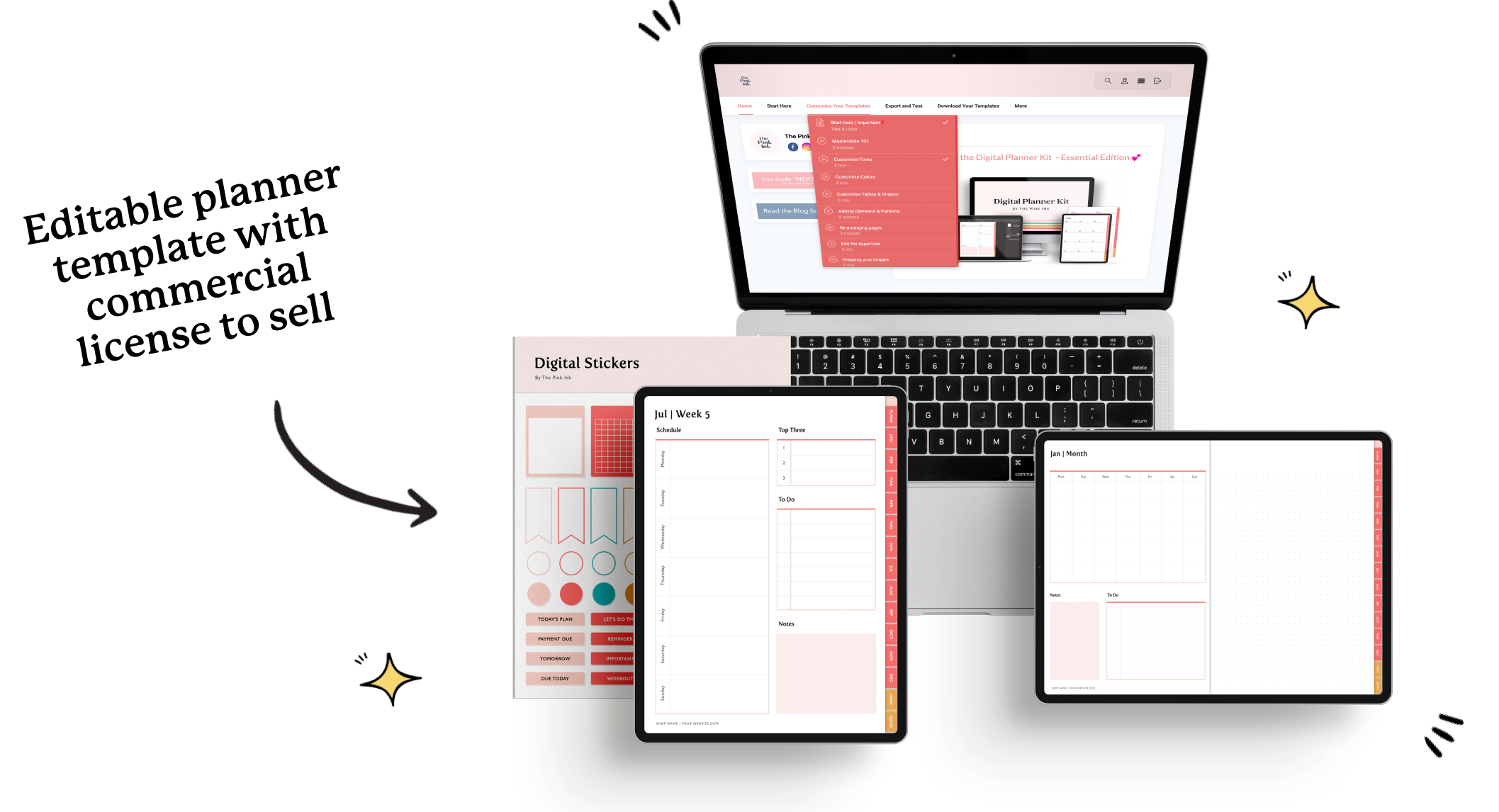 5 Tips to Create Digital Products in Apple Keynote — The Pink Ink