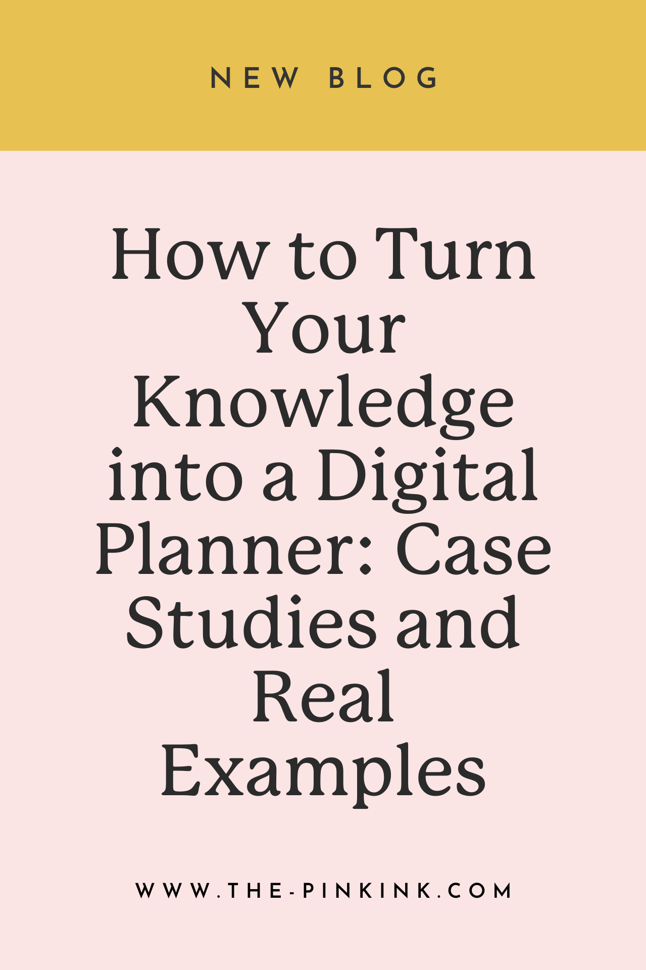 How to Turn Your Knowledge into a Planner — The Pink Ink