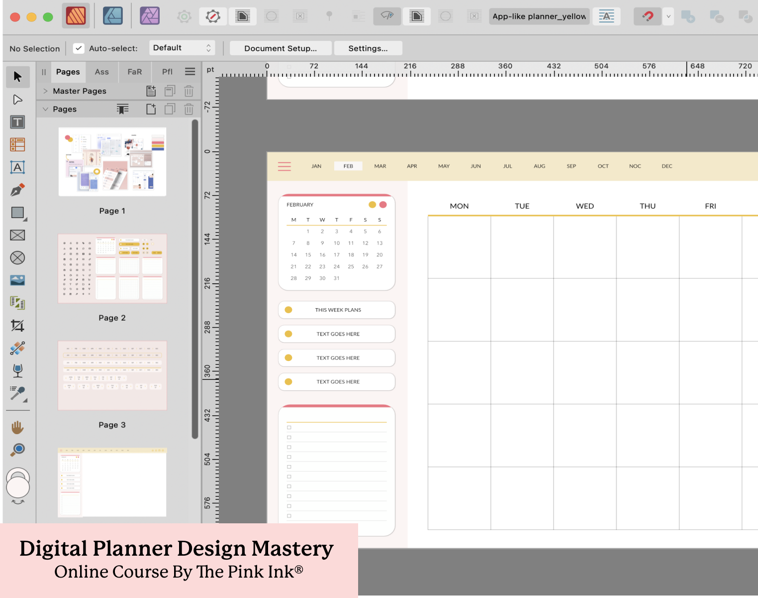 Era Digital Planning: Minimalist App-Like Designs — The Pink Ink