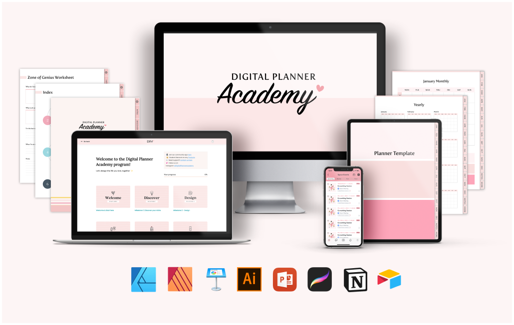 Create & Sell Digital Planners - Digital Planning - The Pink Ink