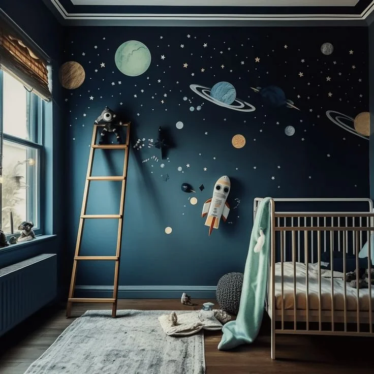 How To Design an Out-Of-This-World Space Theme Nursery — Little Berry ...