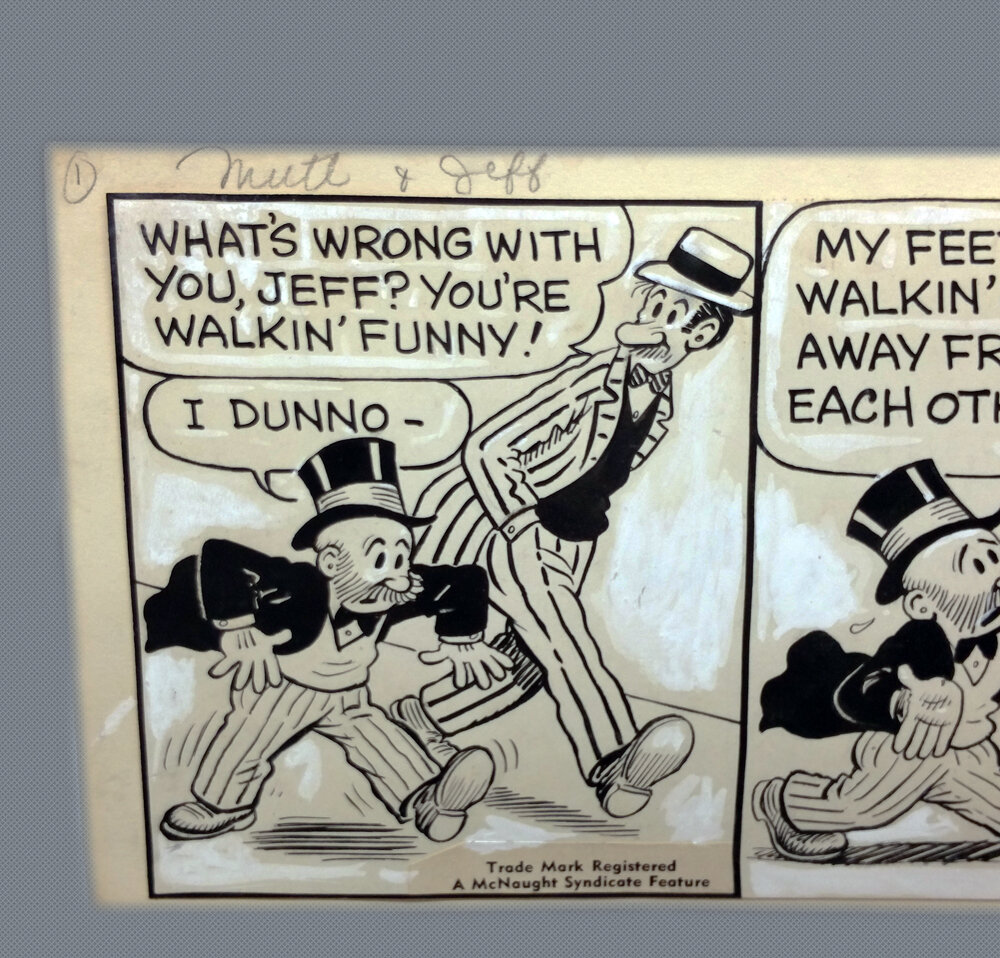 Original Mutt & Jeff Cartoon Drawing Strip by Al Smith, #7-#12 : Late ...