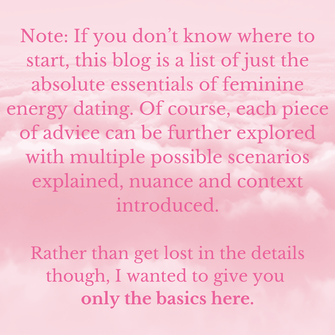 Feminine Energy Dating - the Basics in a Nutshell — Kate Dating Coach
