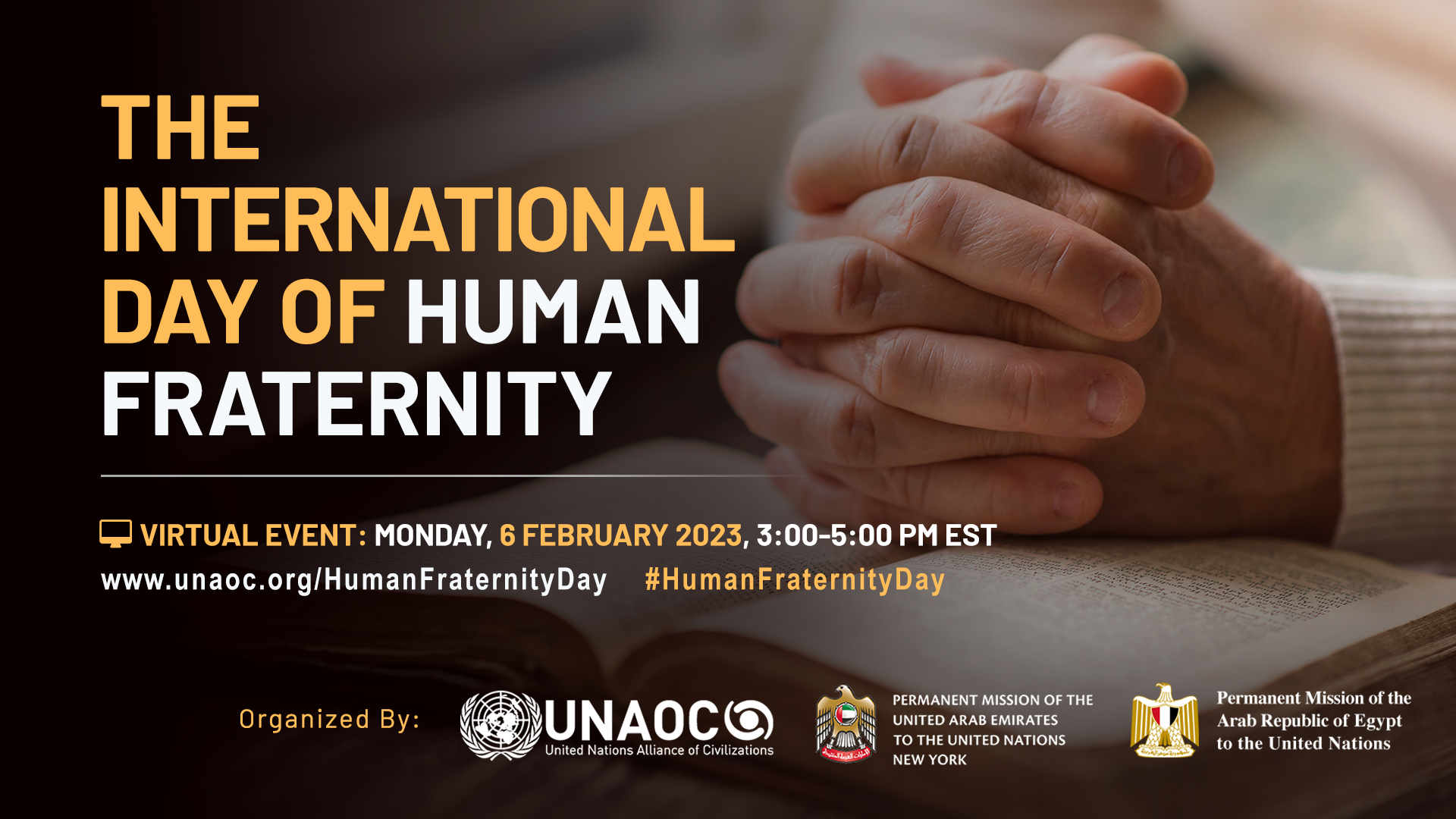 INTERNATIONAL HUMAN FRATERNITY DAY — INTERNATIONAL DAYS