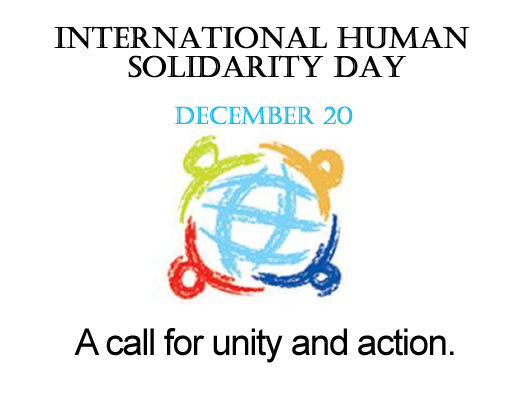 INTERNATIONAL HUMAN SOLIDARITY DAY — INTERNATIONAL DAYS