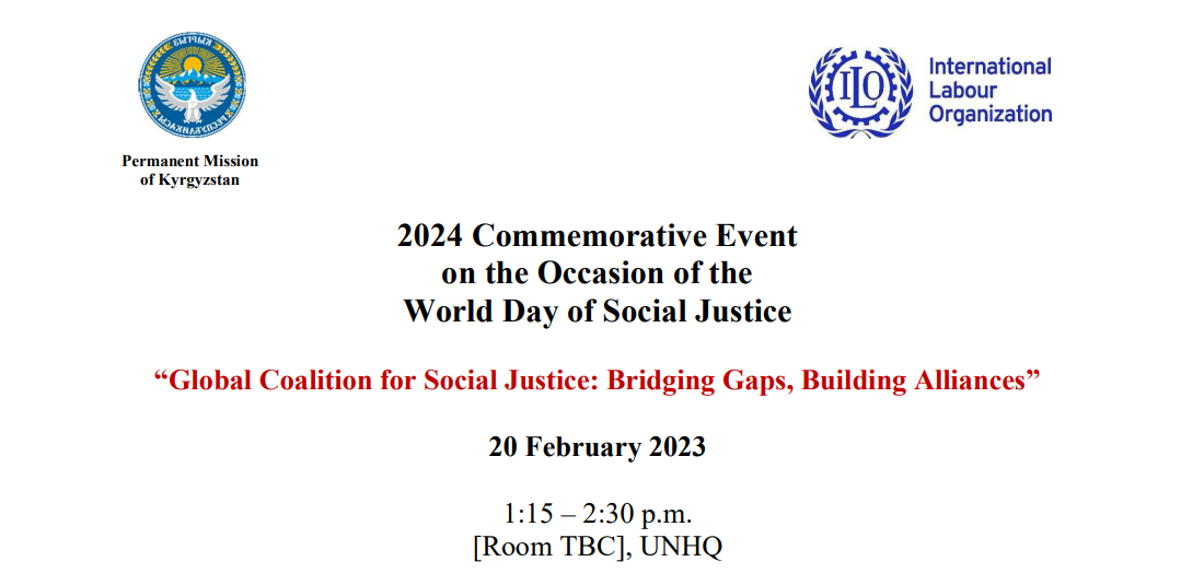 WORLD DAY OF SOCIAL JUSTICE — INTERNATIONAL DAYS