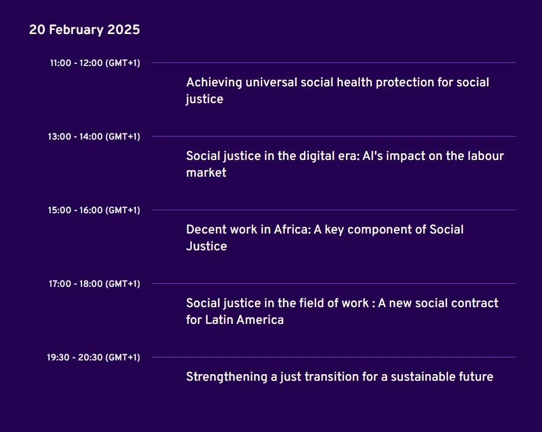 WORLD DAY OF SOCIAL JUSTICE — INTERNATIONAL DAYS