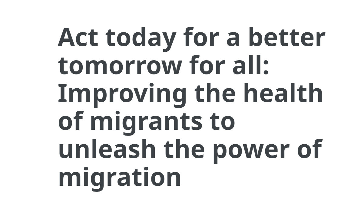 INTERNATIONAL MIGRANTS DAY — INTERNATIONAL DAYS