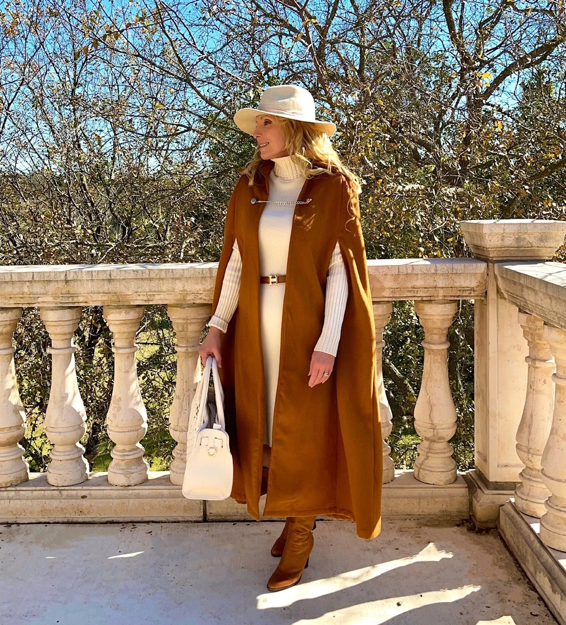 Favorite fall cape — Crows feet in heels
