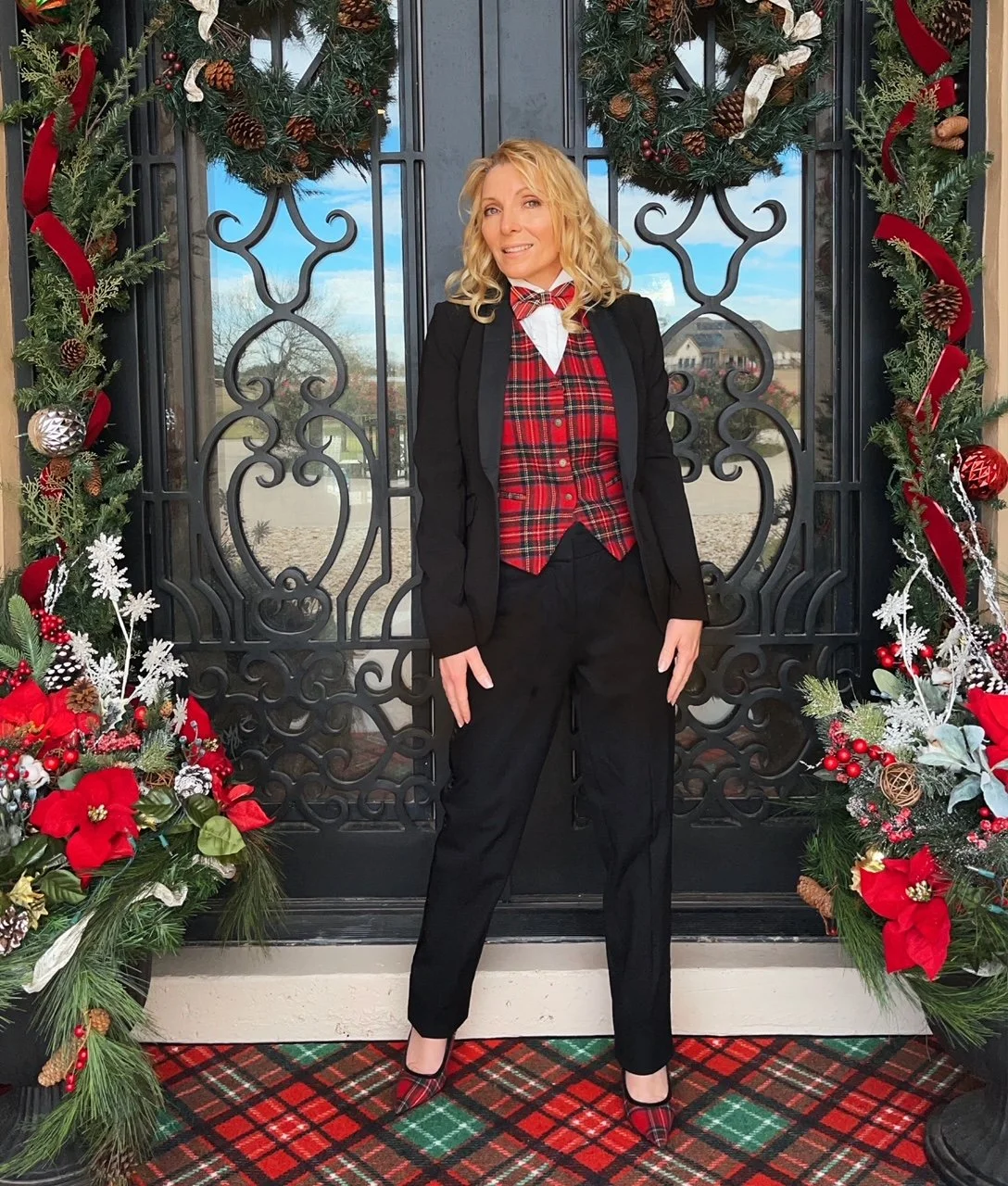Christmas tux — Crows feet in heels