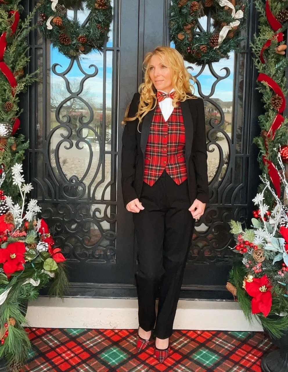 Christmas tux — Crows feet in heels