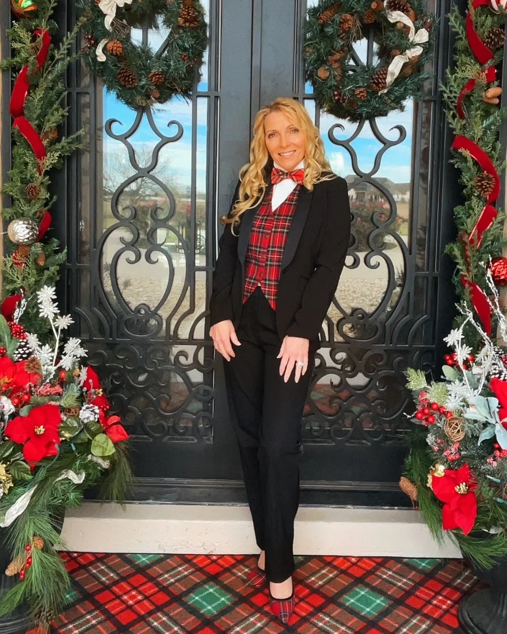 Christmas tux — Crows feet in heels