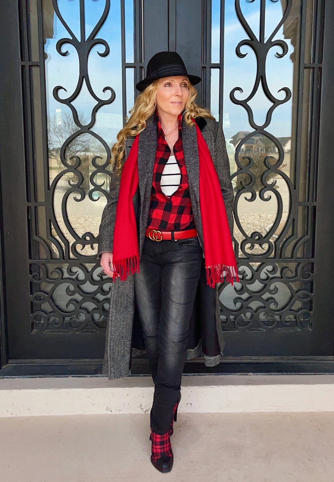 Breakfast club & buffalo plaid — Crows feet in heels