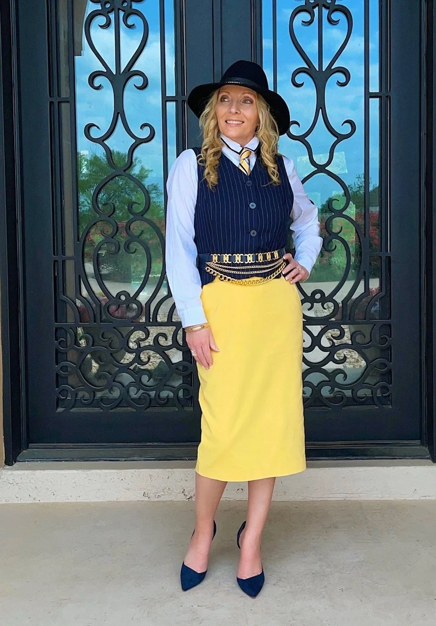 Thrifted Thursday Hello YELLOW! — Crows feet in heels