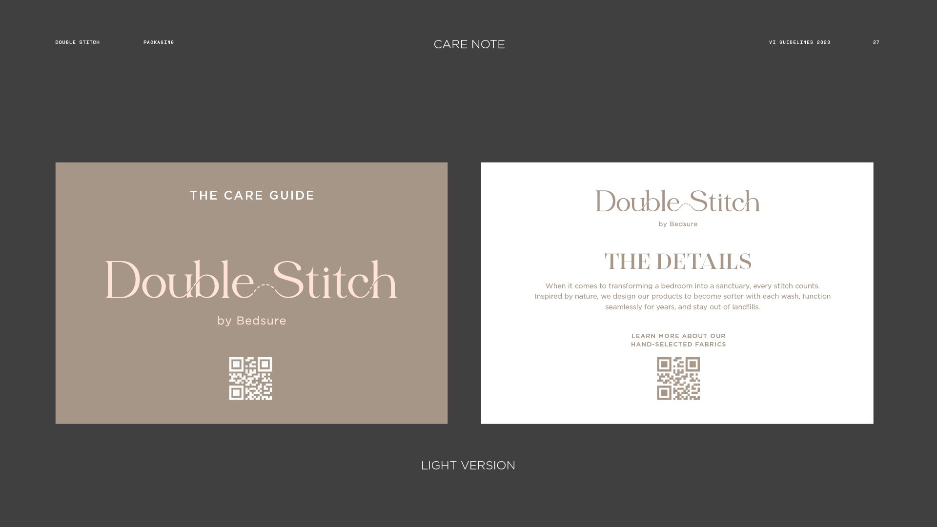 DOUBLE STITCH — DAWA KYISARH