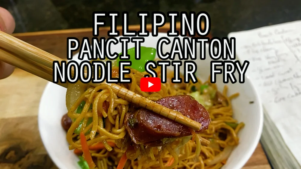 Filipino "Pancit Canton" Noodle Stir Fry — Woo Can Cook