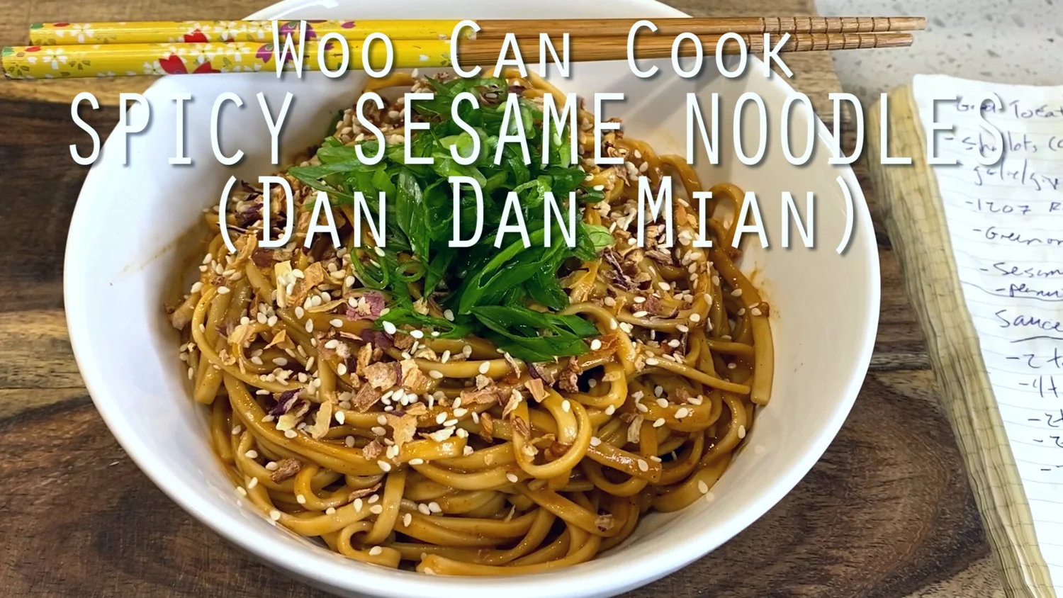Woo Can Cook | Spicy Sauce Noodles (Dan Dan Mian) — Woo Can Cook