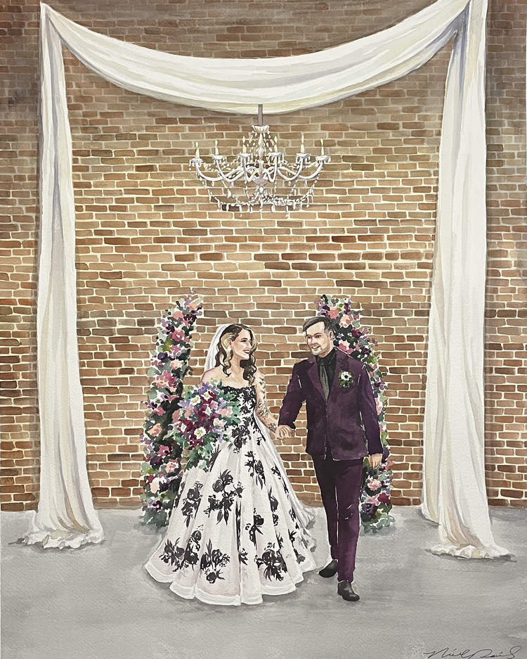 RNDillustrations | Live Wedding Painter, VA — RNDillustrations