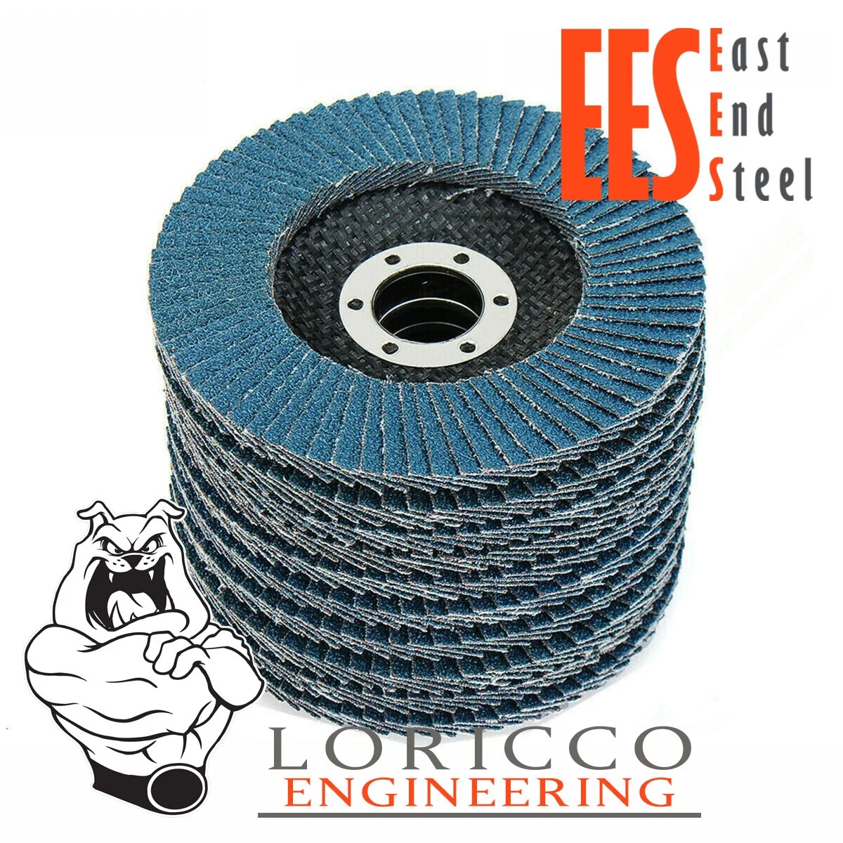 5" 125mm Flap Discs Wheels Zirconia (40, 60, 80 grit) Flap Disc Gen PK ...
