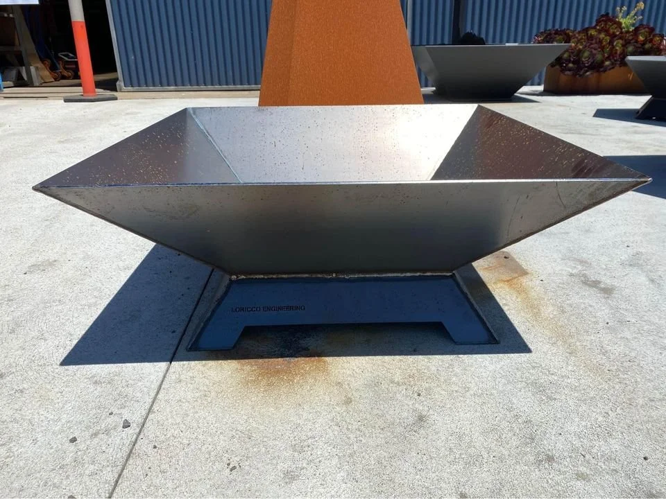 CORTEN STEEL - SQUARE 800 OUTDOOR FIREPIT - COLAC FIRE PITS — LORICCO ...