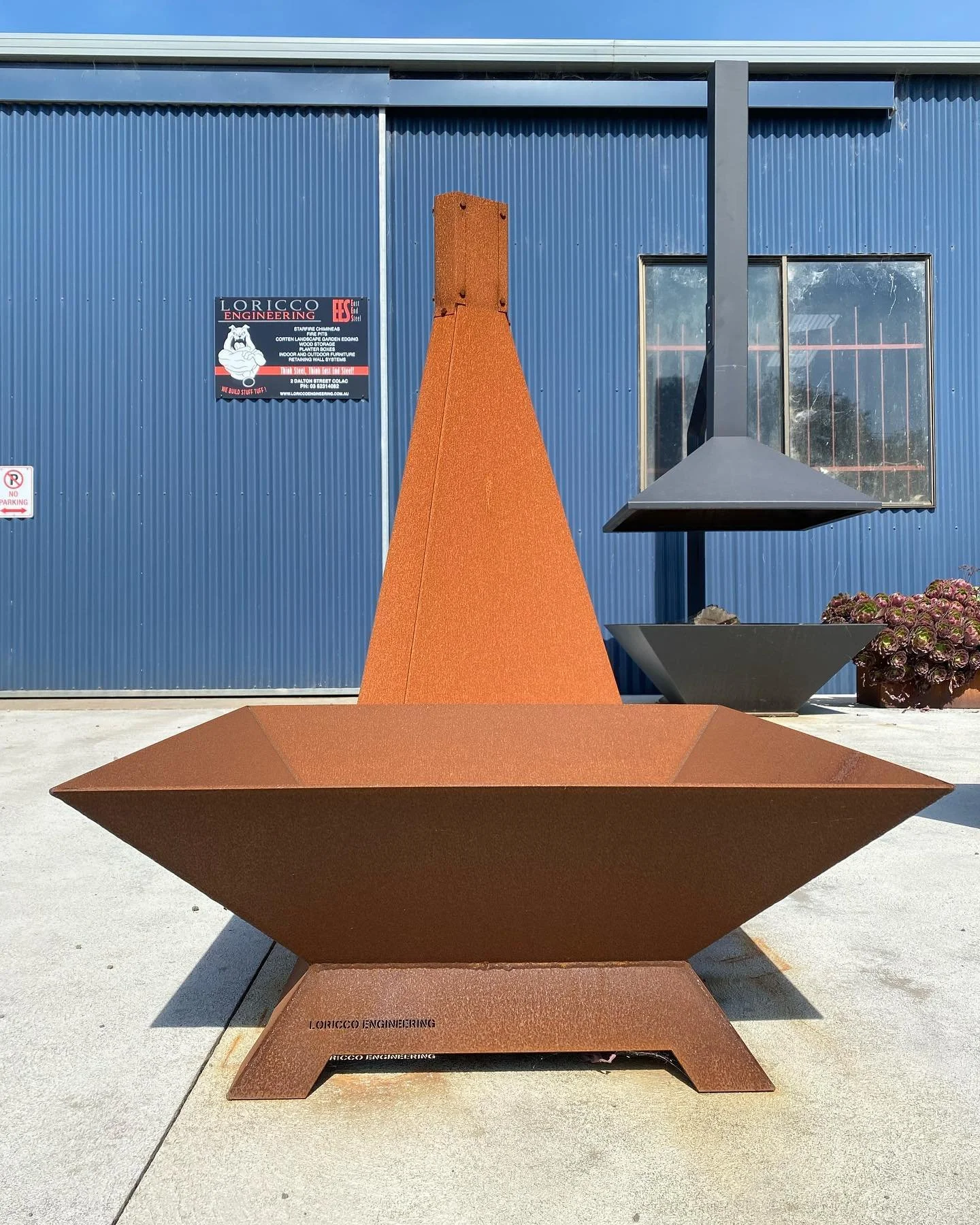 CORTEN STEEL - SQUARE 800 OUTDOOR FIREPIT - COLAC FIRE PITS — LORICCO ...