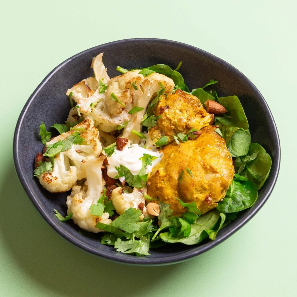 Tandoori Chicken with Roasted Cauliflower and Almonds — CYCLOPS YOGHURT