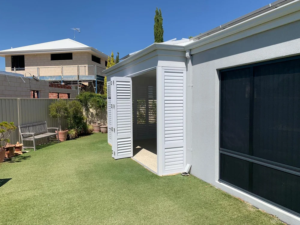 Our external range installations — Perth's Boutique Plantation Shutters