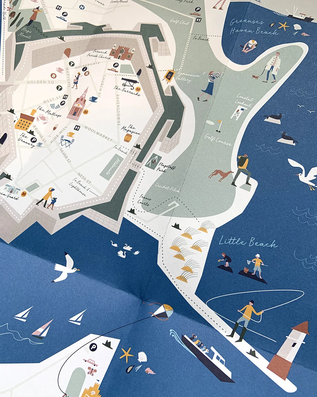 Tourism Map for Berwick upon Tweed — Tania Willis Illustration ...
