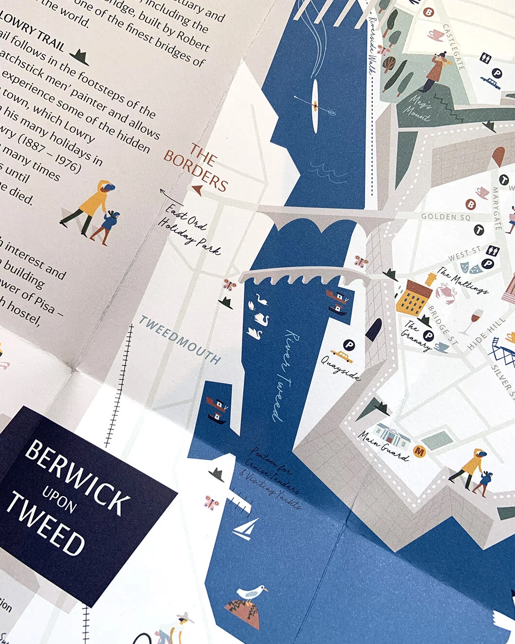 Tourism Map for Berwick upon Tweed — Tania Willis Illustration ...