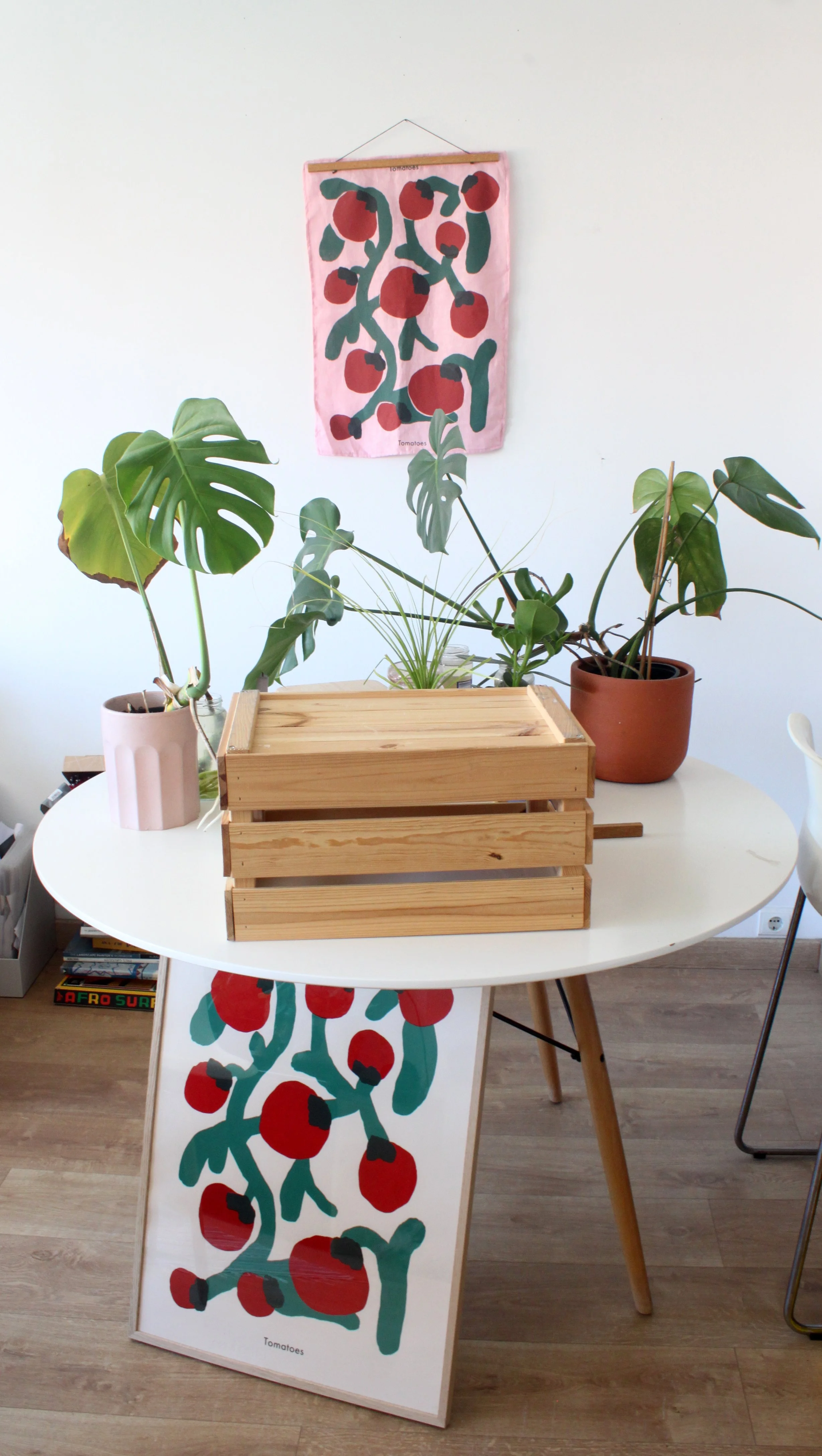 Tomato Screen Print - Periwinkle Collection — Emma Make