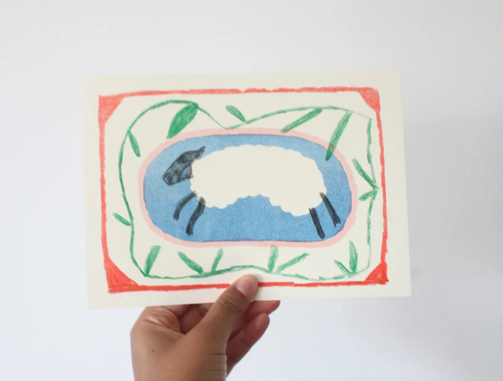 Figs Poem Risograph A5 — Emma Make