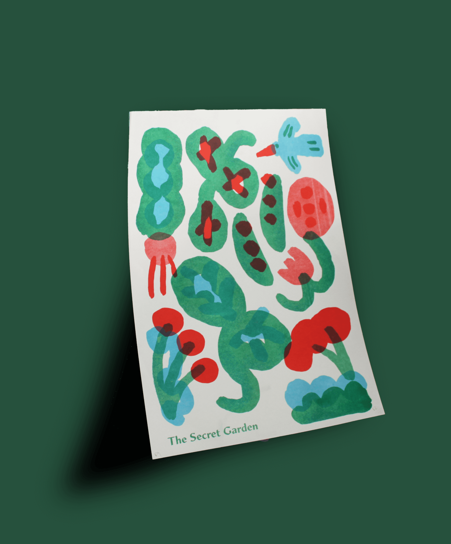 Calendula Risograph A4 Print — Emma Make