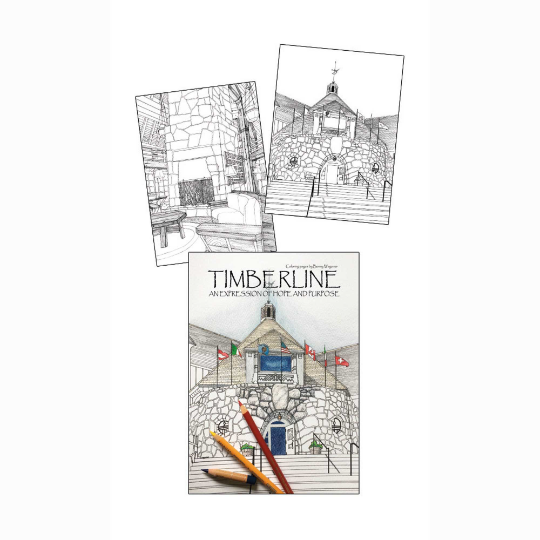 Timberline Lodge: Drawings for coloring or collecting (1st edition ...
