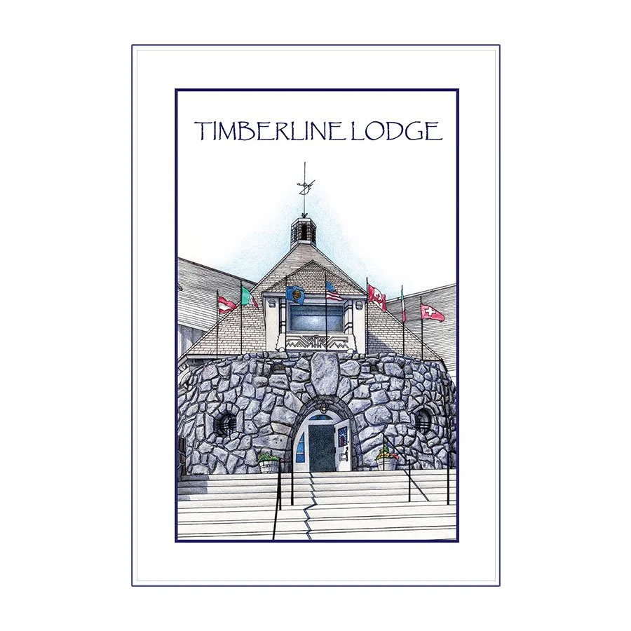 Timberline Lodge: Drawings for coloring or collecting (1st edition ...
