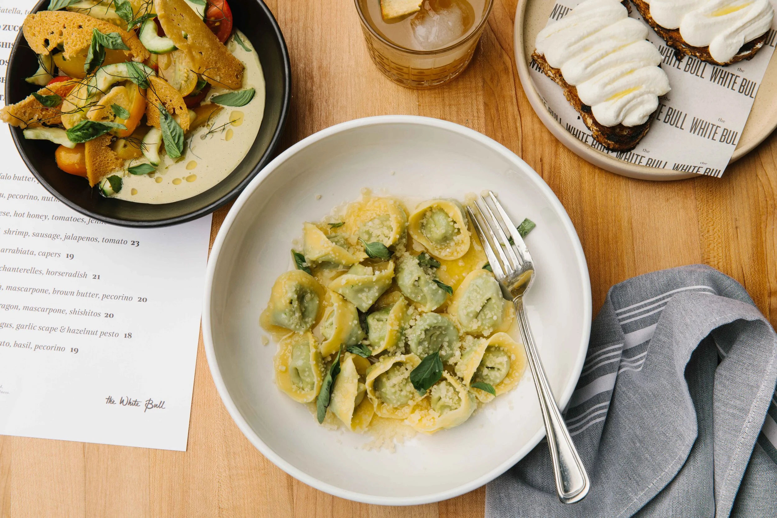 Menu — The White Bull