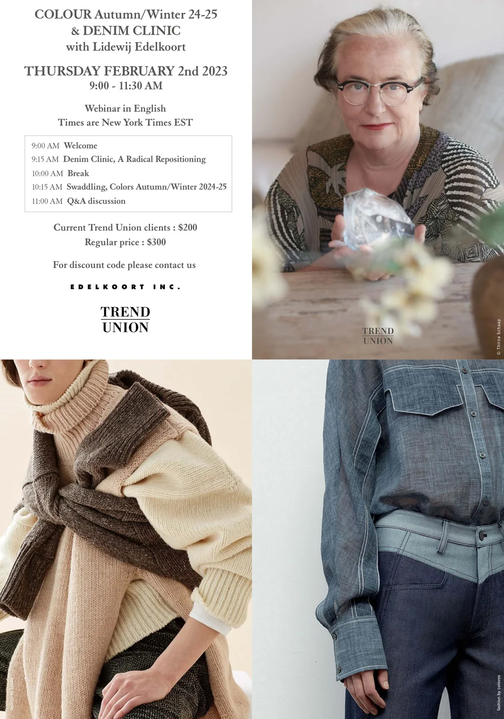 Color Autumn Winter 24-25 & Denim Clinic Trend Webinar with Li ...