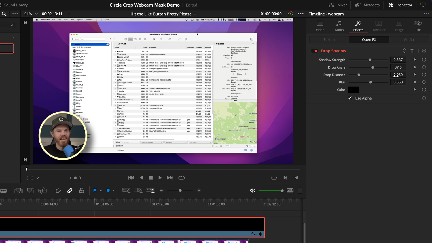 Circle Mask Video Effect in DaVinci Resolve — Creative Video Tips