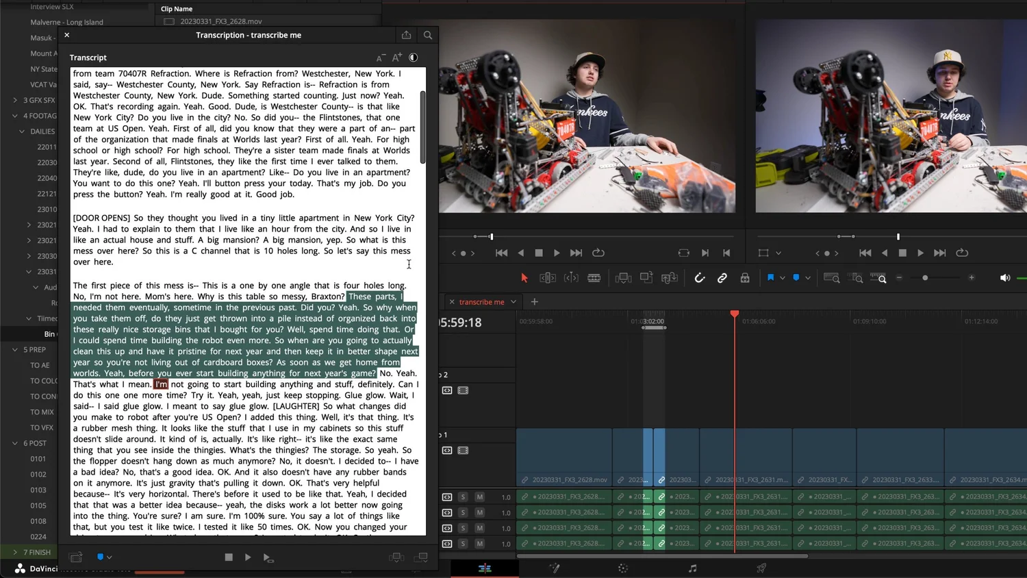 Text-Based Editing in DaVinci Resolve 18.5 — Creative Video Tips