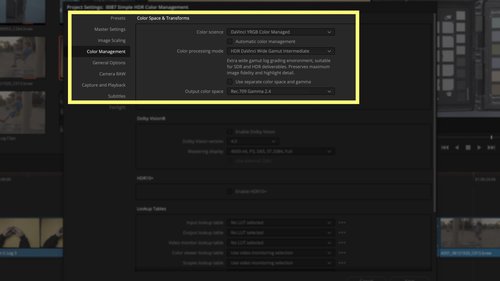 Simple Color Management Setup in DaVinci Resolve — Creative Video Tips