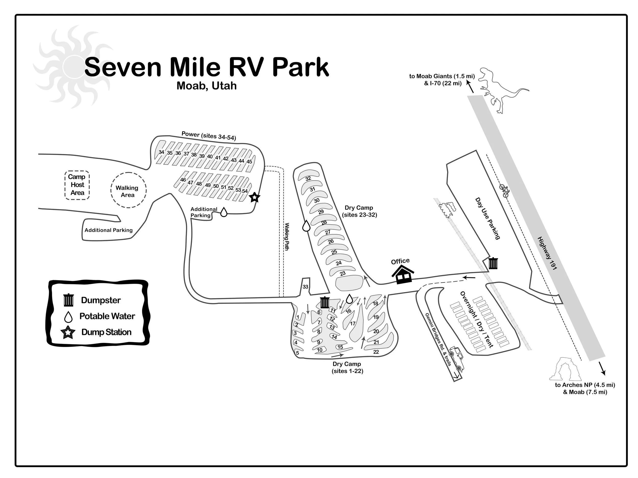 Park Map — Seven Mile RV Park