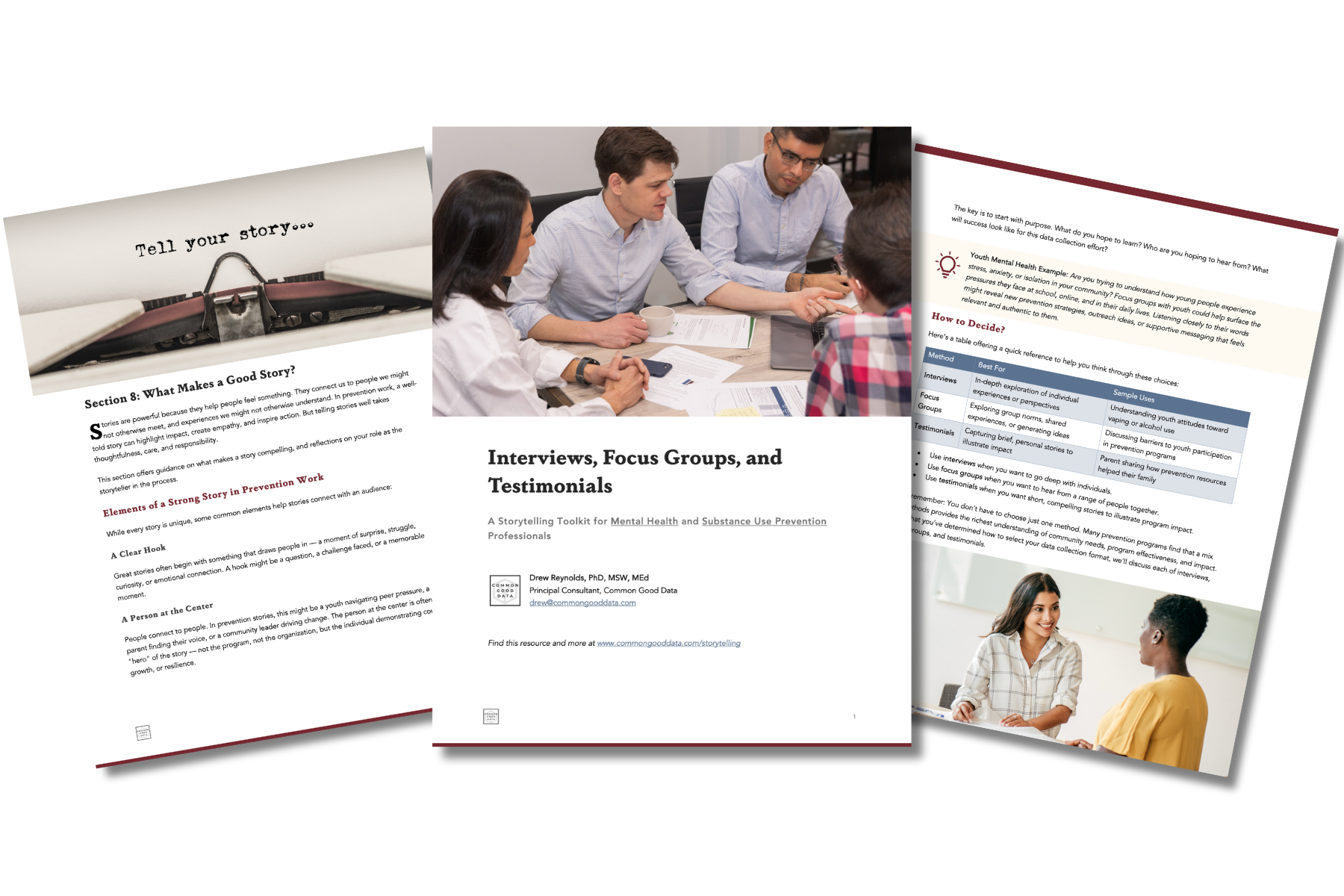Storytelling - Interviews, Focus Groups, and Testimonials Toolkit ...