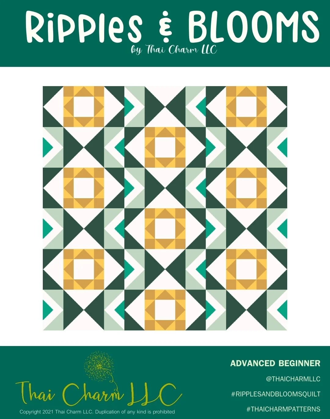 Twilight Quilt PDF Pattern — Thai Charm LLC