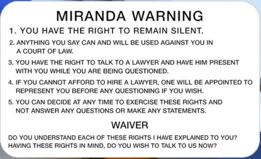 The Miranda Myths of “Suspects” & “Police Station Interviews ...