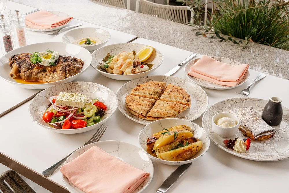 First in Greek Feast Menu — Opa Bar + Mezze Brisbane Greek