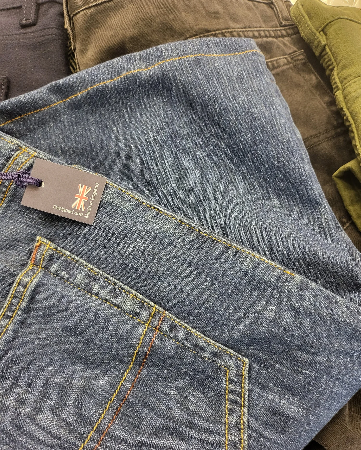Made in Britain| Made to Measure| Mens Cotton Jeans| Straight Leg ...